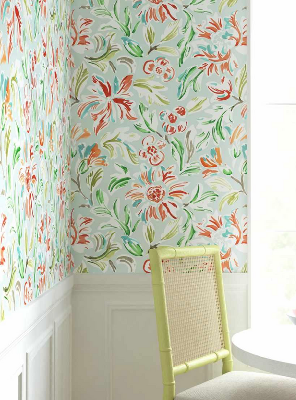 Reema Floral Wallpaper - Urban American Dry Goods Co.