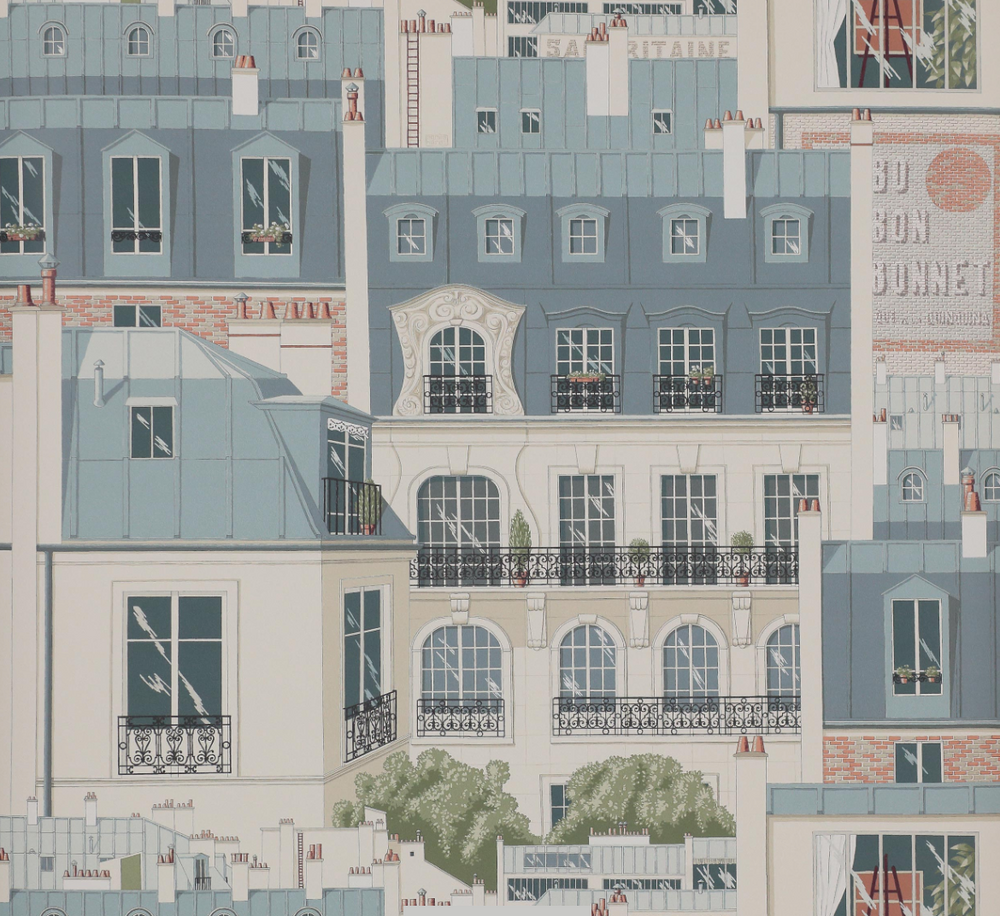 Le Toits De Paris Wallpaper - Urban American Dry Goods Co.